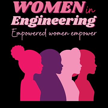 "women in engineering" Sticker for Sale by annoying-shirts | Redbubble