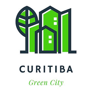 "Curitiba Brazil Latin America Sustainable Green City Logo" Sticker for ...