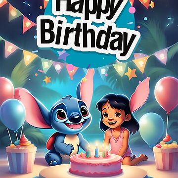 "how to make a lilo and stitch birthday banner cute lilo and stitch ...