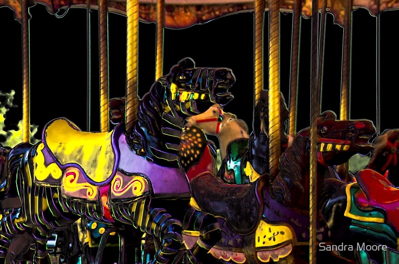 "Dark Carousel" by Sandra Moore | Redbubble