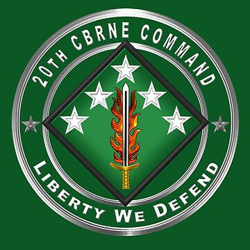 "20th Chemical Biological Nuclear Radiological and Explosive (CBRNE) Command" Sticker for Sale ...