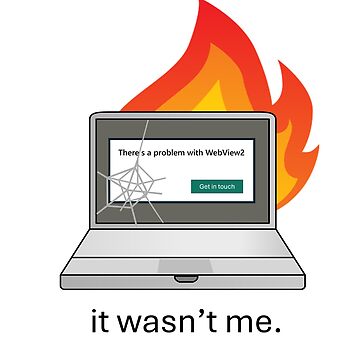 "WebView2 error Power BI" Sticker for Sale by KerryKolosko | Redbubble