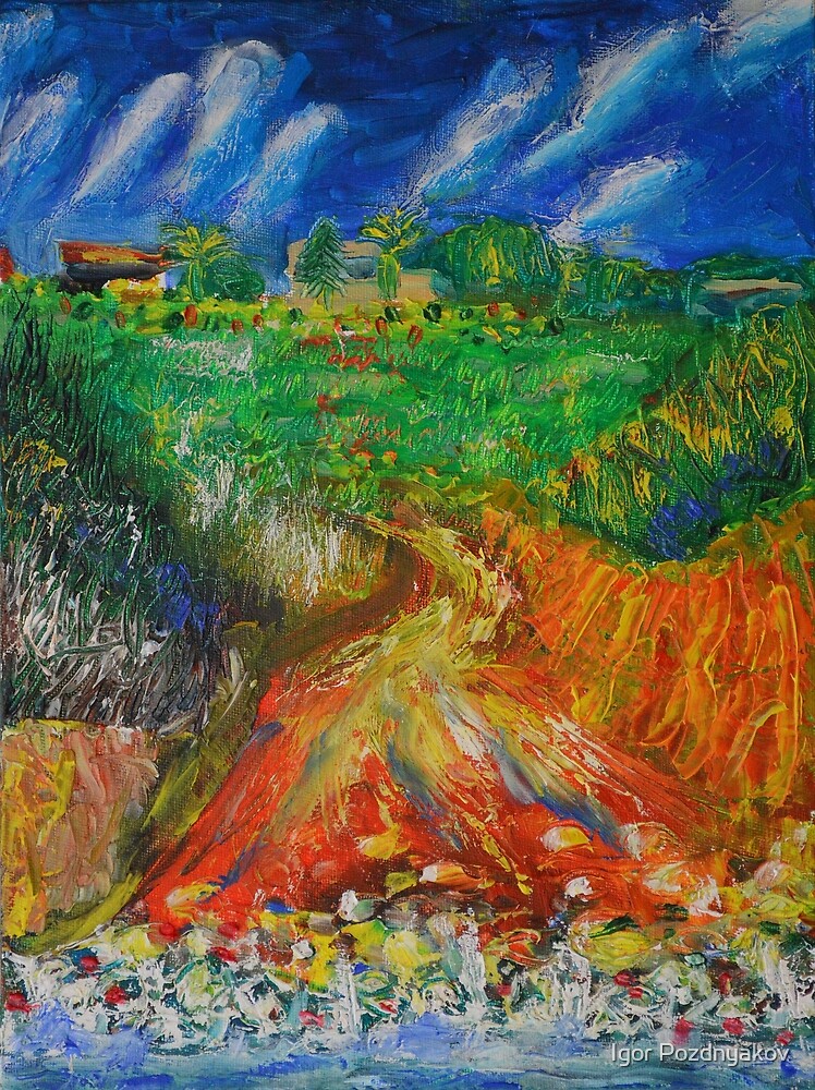 "Oil Painting - The Gap in the Cliffs" by Igor Pozdnyakov | Redbubble