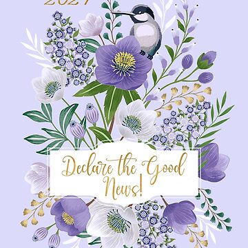 "Declare the Good News! (Design 4)" Spiral Notebook for Sale by Paper ...