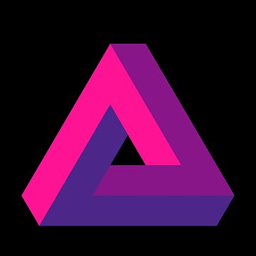 "Mind-Bending Perspective: Impossible 3D Triangle" Sticker for Sale by ...