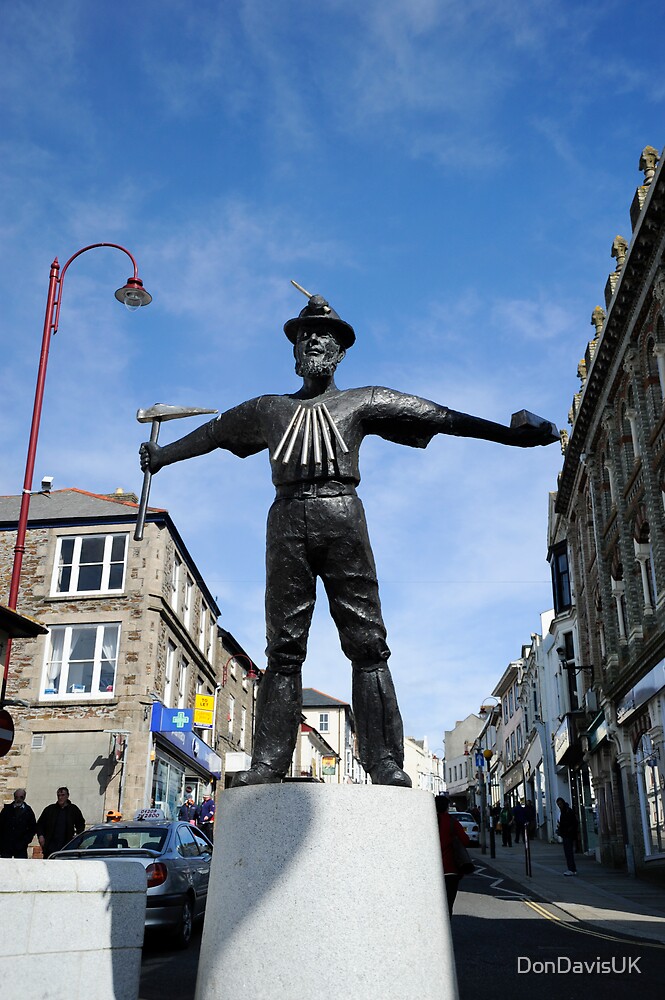 "New Tin Miner Monument Redruth Cornwall" by DonDavisUK | Redbubble