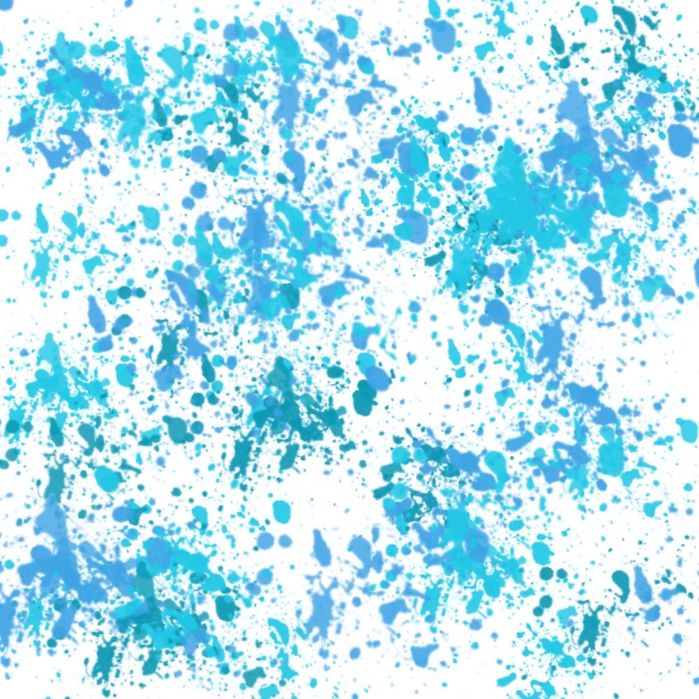 "Blue Turquoise Splatter" by Azrael831 | Redbubble