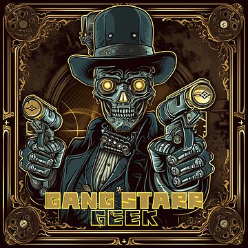 "Gang Starr Geek: Vector Art of a Robot in Suit as Gangster" Sticker ...