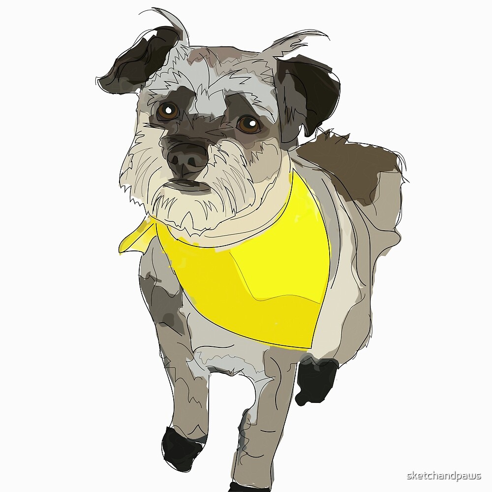 "Thor the Rescue Dog" by sketchandpaws | Redbubble