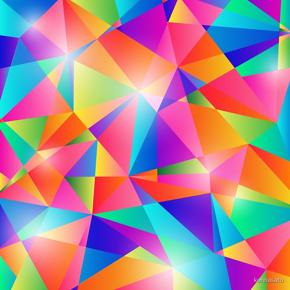 "Colorful Shapes Background." by kennasato | Redbubble