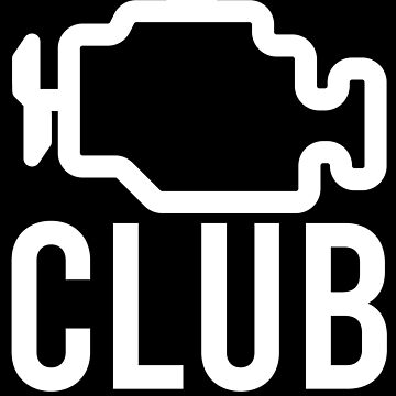 "Check Engine Light Club (White)" Sticker for Sale by Calihilux | Redbubble