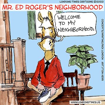 "Mr. Ed Rogers NEIGHborhood" Sticker for Sale by Rick London | Redbubble