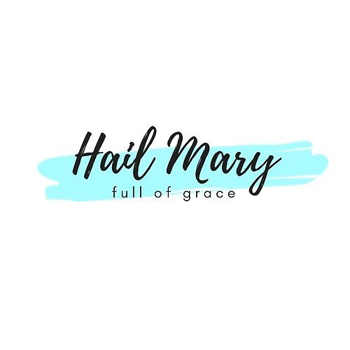 "Hail Mary blue" by aridorsey | Redbubble