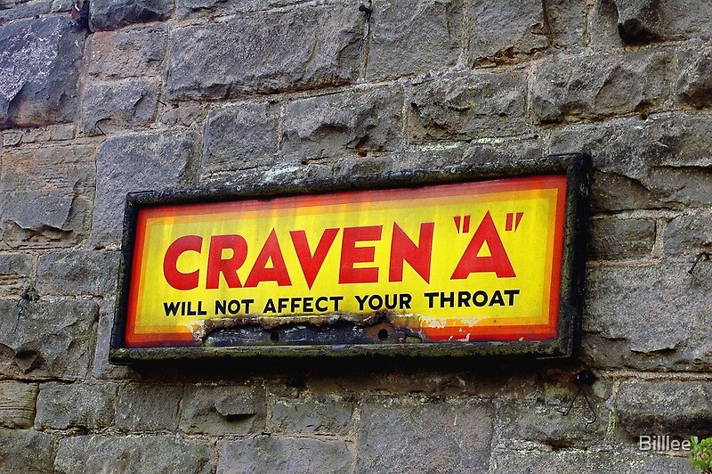 "Old Enamel Sign, "Craven A"" by Billlee | Redbubble