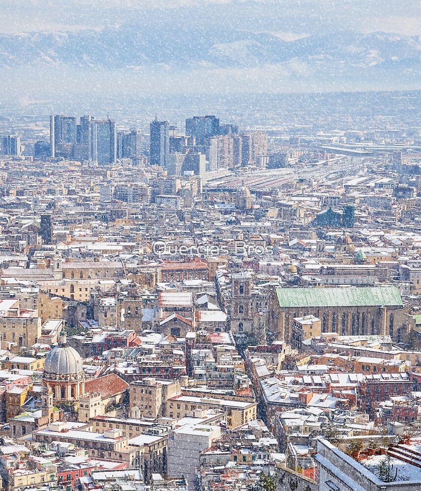 "snow in Naples" by Quercias Bros | Redbubble