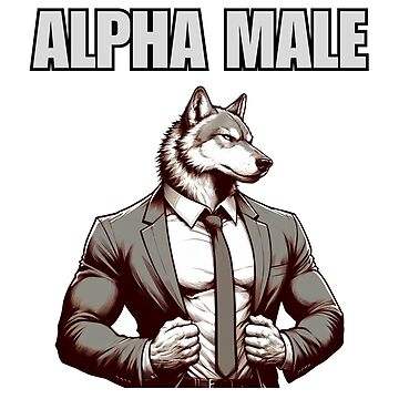 "Alpha Male Wolf" Sticker for Sale by LemuellTrends | Redbubble