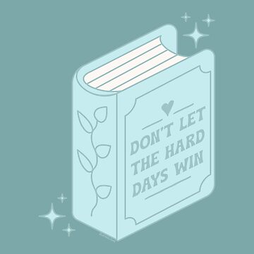 "Don't Let The Hard Days Win / Acotar Blue Book Lover Merch Cute Kindle ...