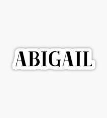 Abigail Name Art: Stickers | Redbubble