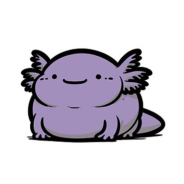 "Cute Purple Axolotl" Sticker for Sale by YuckUncky | Redbubble