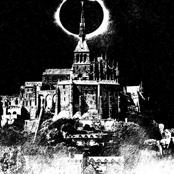 "gothic solar eclipse " Sticker for Sale by TheStrangeWorld | Redbubble