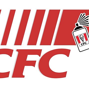 "CFC in the style of KFC" Sticker for Sale by EdKramer | Redbubble