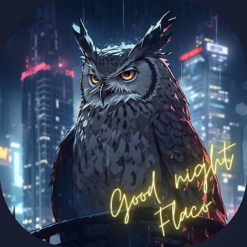 "Good night Flaco (transparent background)" Sticker for Sale by Mecha ...