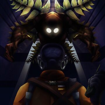 "Lethal Company Bracken Stalking Employee Dark Graphic Design Fan Art ...