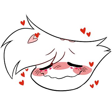 "Hazbin Hotel Angel Dust Lovey Emoji" Sticker for Sale by awhphooeyy ...