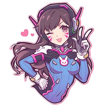 "Dva Peace" Sticker for Sale by Magical-Artz | Redbubble