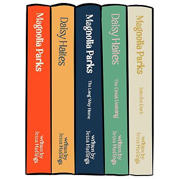 "Magnolia Parks Book stack" Sticker for Sale by PaintedByJamie | Redbubble