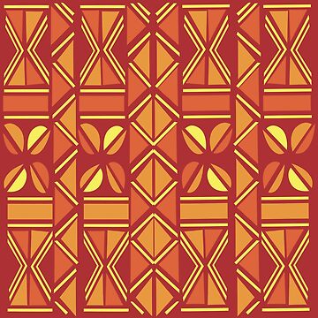 "Ethnic traditional African Bogolan pattern" Sticker by Wolagno | Redbubble