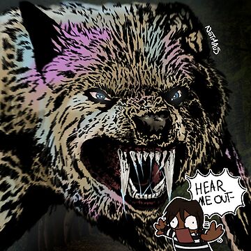 "Werewolf Enid" Sticker for Sale by NotMaus | Redbubble