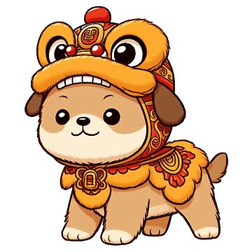 "Chinese Lion Dog" Sticker for Sale by LemuellTrends | Redbubble