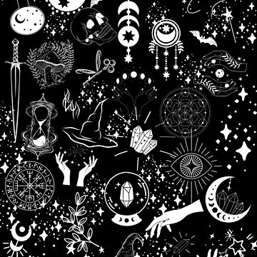 "Magical black and white patterns" Laptop Sleeve for Sale by Luckyartd ...