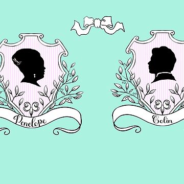 "Penelope and Colin Bridgerton" Sticker for Sale by Disco-very | Redbubble