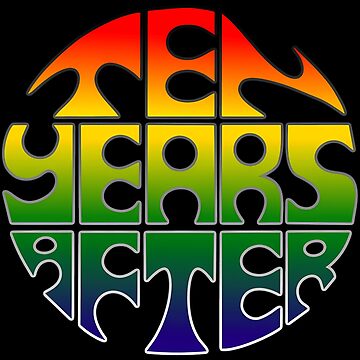 " Ten Years After Rainbow Logo" Sticker for Sale by Khadckmon | Redbubble