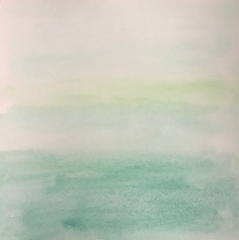 "Ombre Mint Green Watercolor Hand-Painted Effect" by podartist | Redbubble