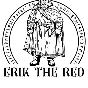 "Erik the red drawing norse explorer setting up settlement in Greenland ...