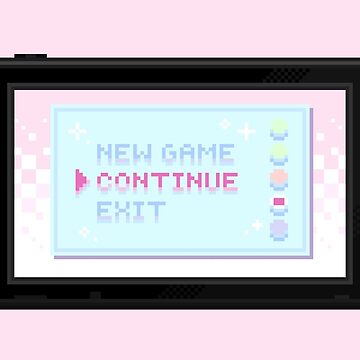 "pastel pink handheld console ~ cute pixel art" Sticker for Sale by ...