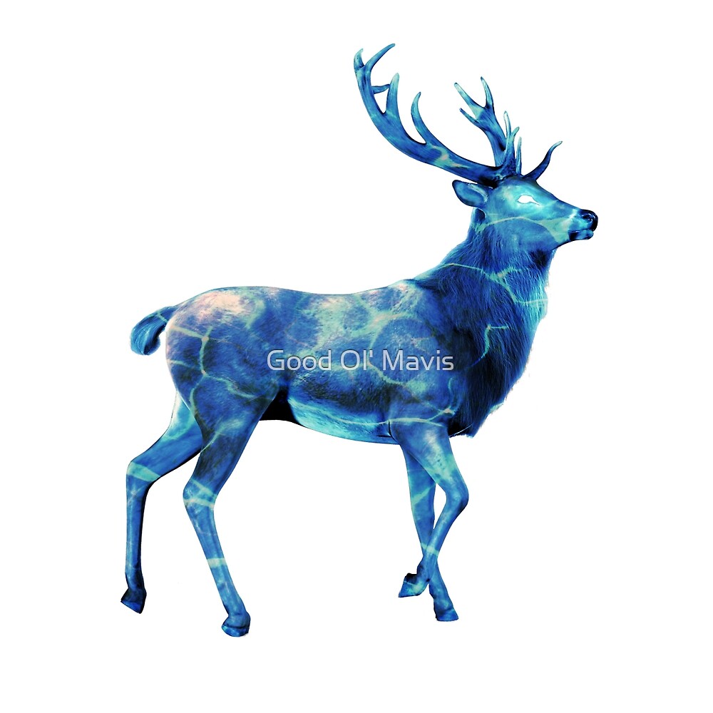 "Aqua Deer" by Good Ol' Mavis | Redbubble