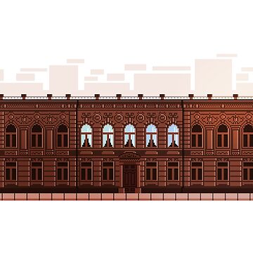 "Chocolate House Building Pixel Art " Sticker for Sale by Kate27sun ...