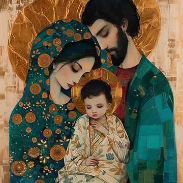 "Sacred Love- The Holy Family Portrait - Mary, Joseph, and the Christ ...
