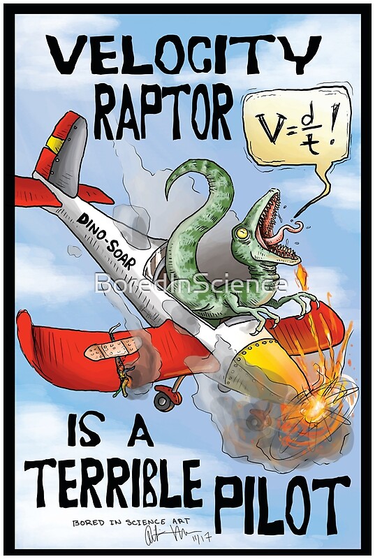 "Velocity Raptor" by BoredInScience | Redbubble
