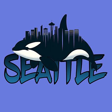 "Seattle Orca" Sticker for Sale by idealaction | Redbubble