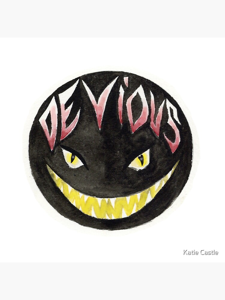 "Devious " Sticker by KatieC123 | Redbubble