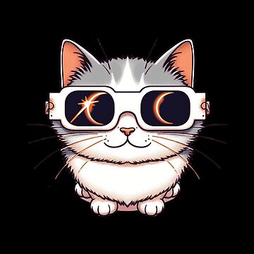"American Total Solar Eclipse Solar Cat" Poster for Sale by ...