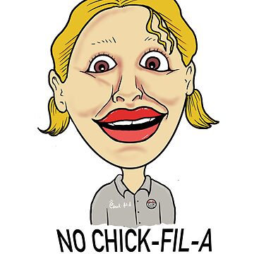 "No chick fil a sauce girl" Sticker for Sale by Renvallesart | Redbubble