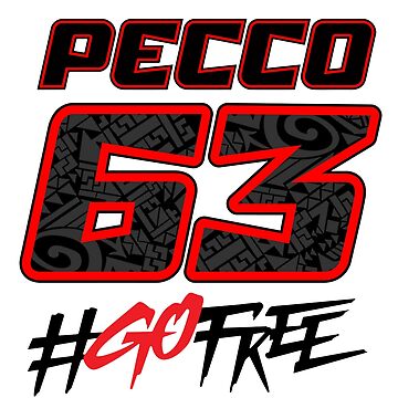 "Francesco Pecco Bagnaia 63" Sticker for Sale by StudioMania | Redbubble