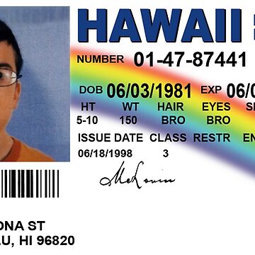 "Mclovin Fake ID - Funny Meme" Poster for Sale by darehson | Redbubble