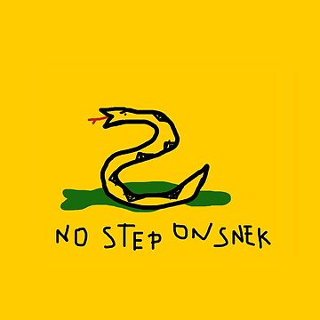 "No Step On Snek" Sticker for Sale by darehson | Redbubble